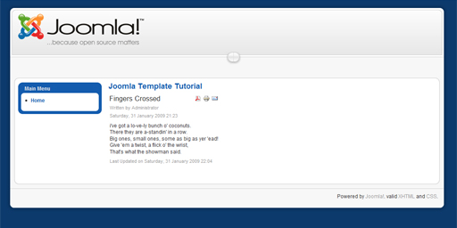 How to Create Joomla Template from Scratch