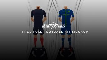 Men's Full Soccer Kit Mockup PSD